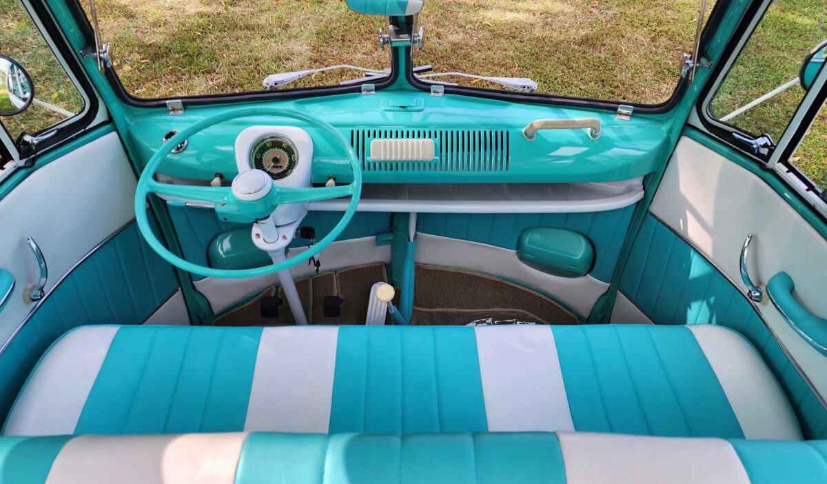 *Coming Soon* TIFFANY BLUE VW BUS DELUXE SAMBA RECREATION - USA Custom Bus
